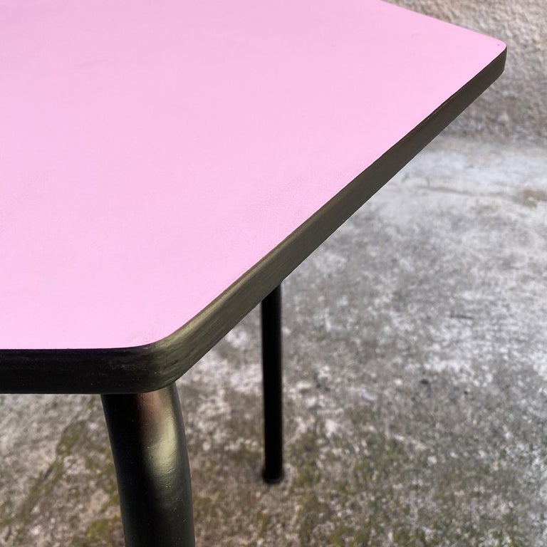 Italian Mid-Century Modern Pink Formica Hexagonal Bar Tables, 1960s For ...
