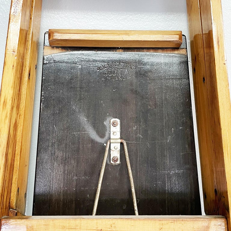 Italian Mid-Century Modern Polished Wooden Step Ladder Stair by Scorta ...