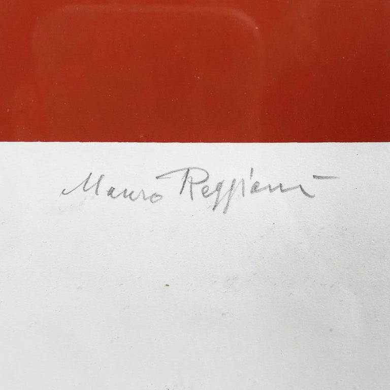 Italian Mid-Century Modern Rectangular Geometric Print by Mauro ...