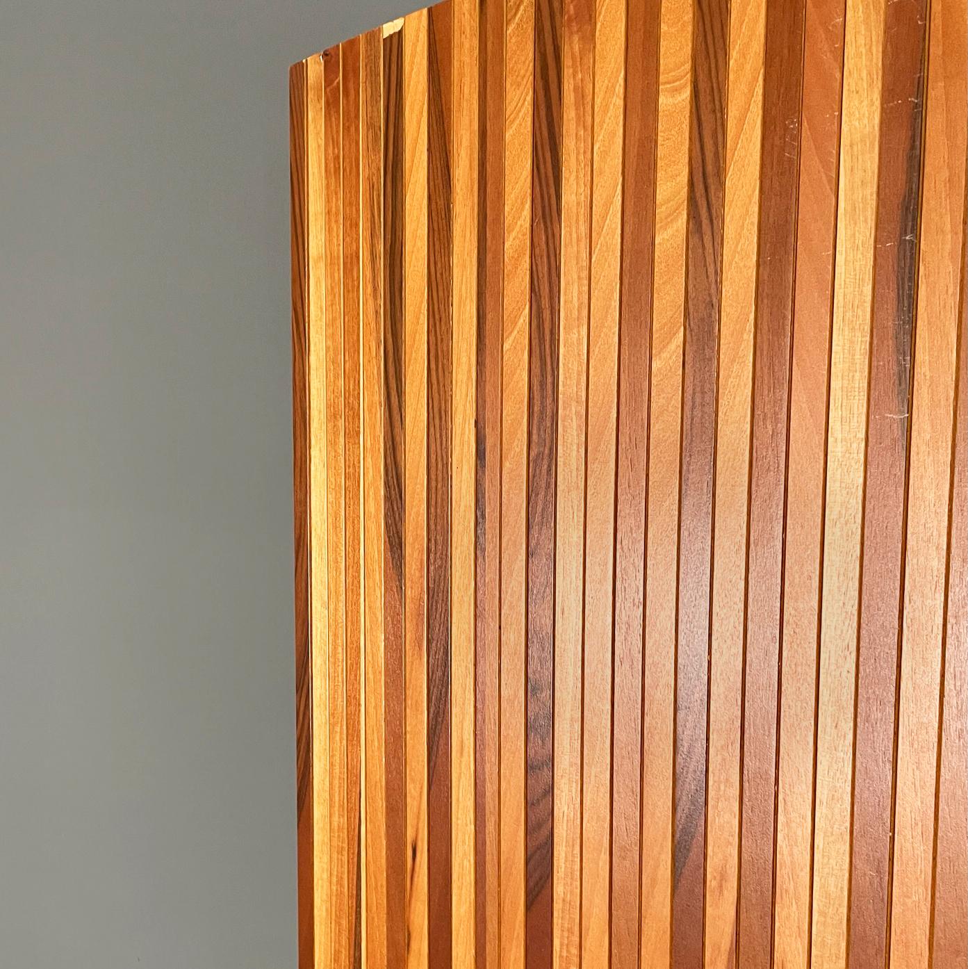 Italian Mid-Century Modern Self-Supporting Screen in Wooden Strips ...