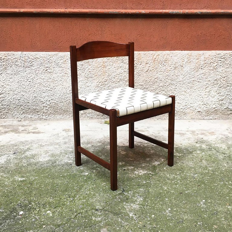 Italian Mid-Century Modern Solid Beech Chairs and Leather by Poltronova ...