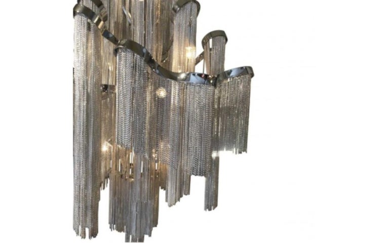 Italian Mid-Century Modern Style Chain Chandelier at 1stDibs | modern ...