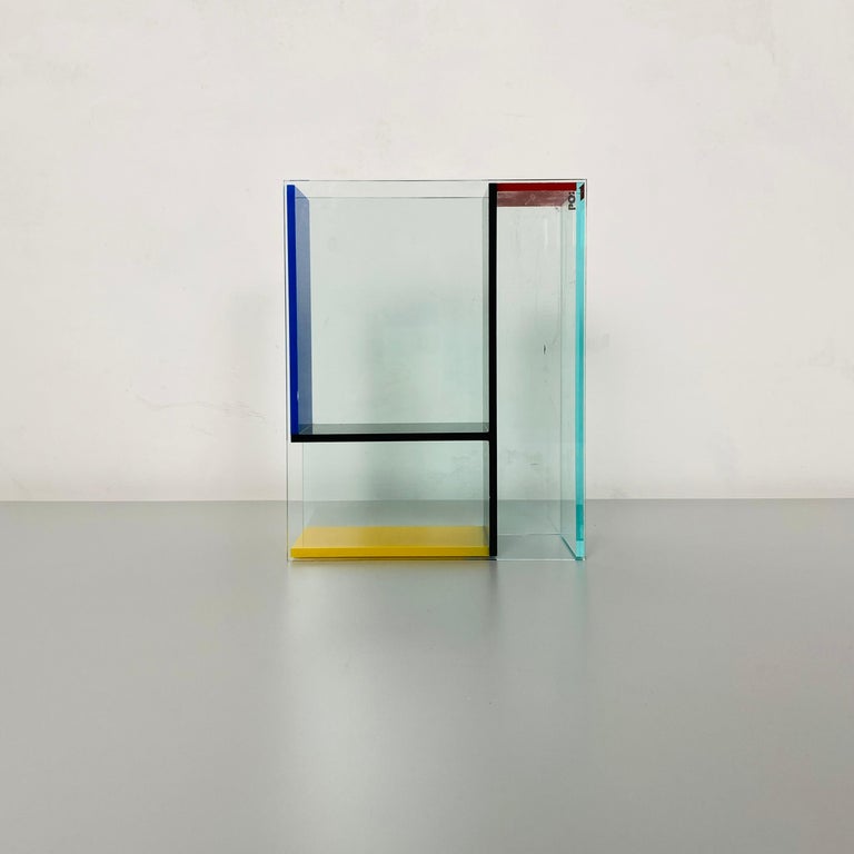 Italian Mid-Century Modern Transparent and Colored Plexiglass Vase by ...