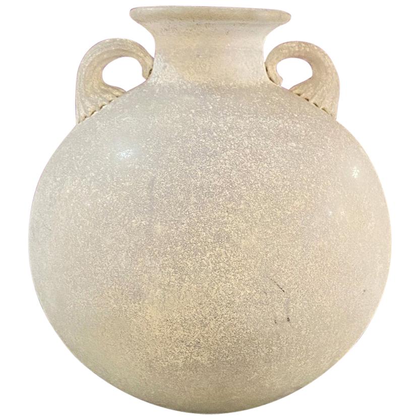 Italian Mid-Century Modern White Amphora with Handles by Sergio Asti ...