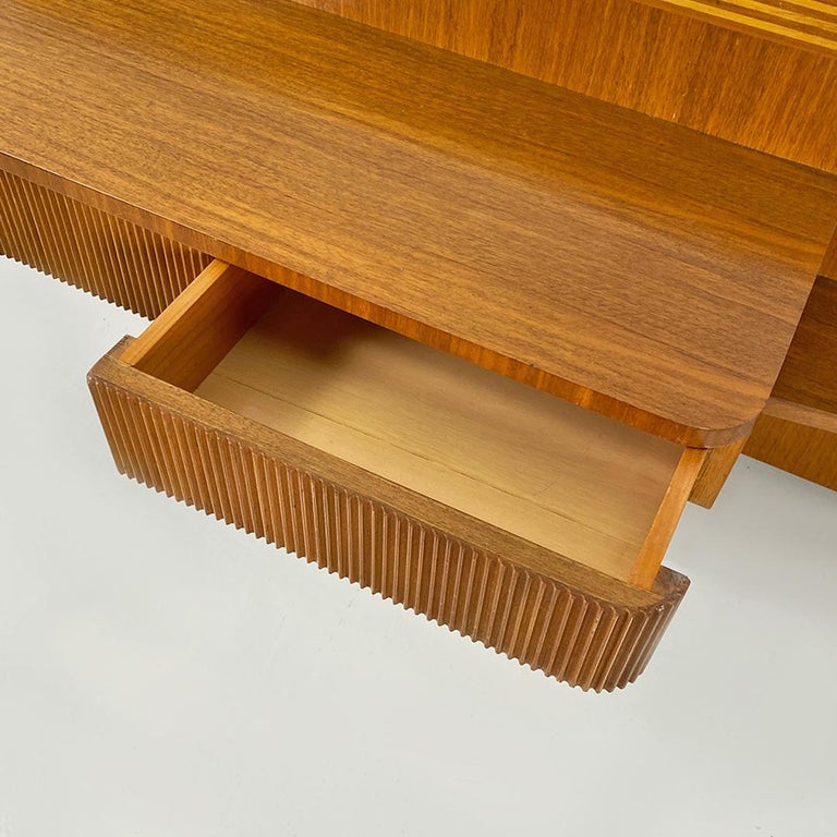 Italian Mid-Century Modern Wood Irregular Shape Entrance Console, 1960s ...