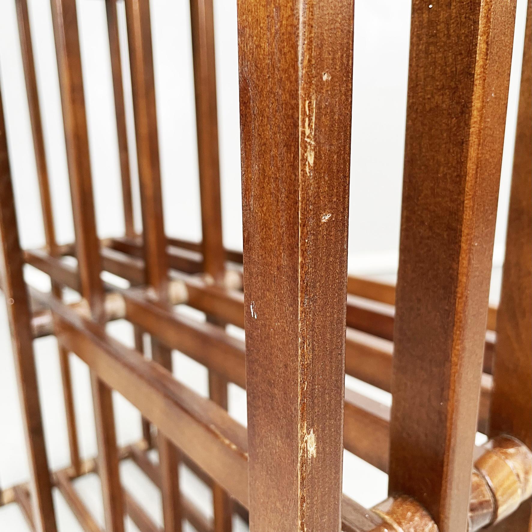 Italian Mid-Century Modern Wooden Folding Bookcase Pool Shop, 1980s For ...