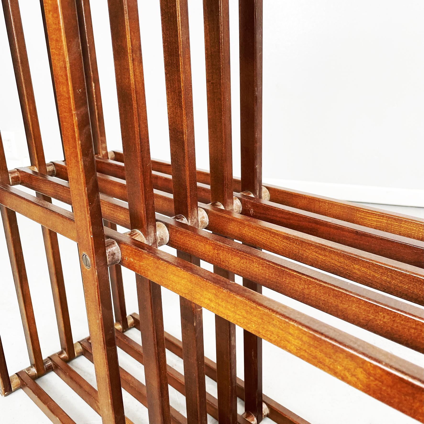 Italian Mid-Century Modern Wooden Folding Bookcase Pool Shop, 1980s For ...