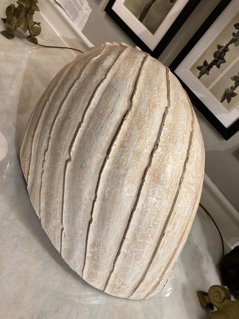 Italian Mid-Century Monumental Carved Wood Painted Sea Shell For Sale ...