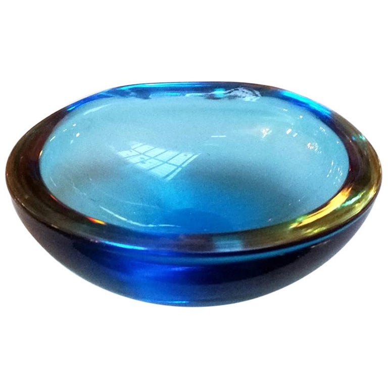 Italian Midcentury Murano Glass Vase of the Sommersi Series, 1950s For ...