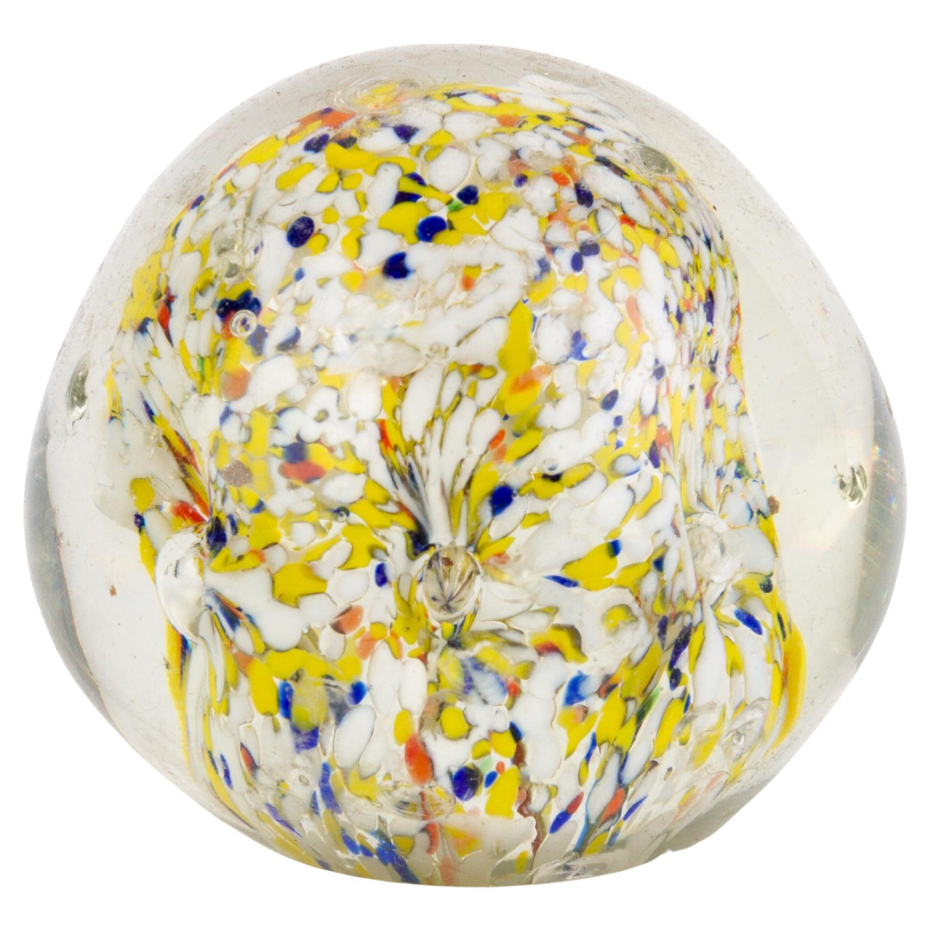 Italian Mid-Century Murano Venetian Blown Glass Desk Paperweight For ...