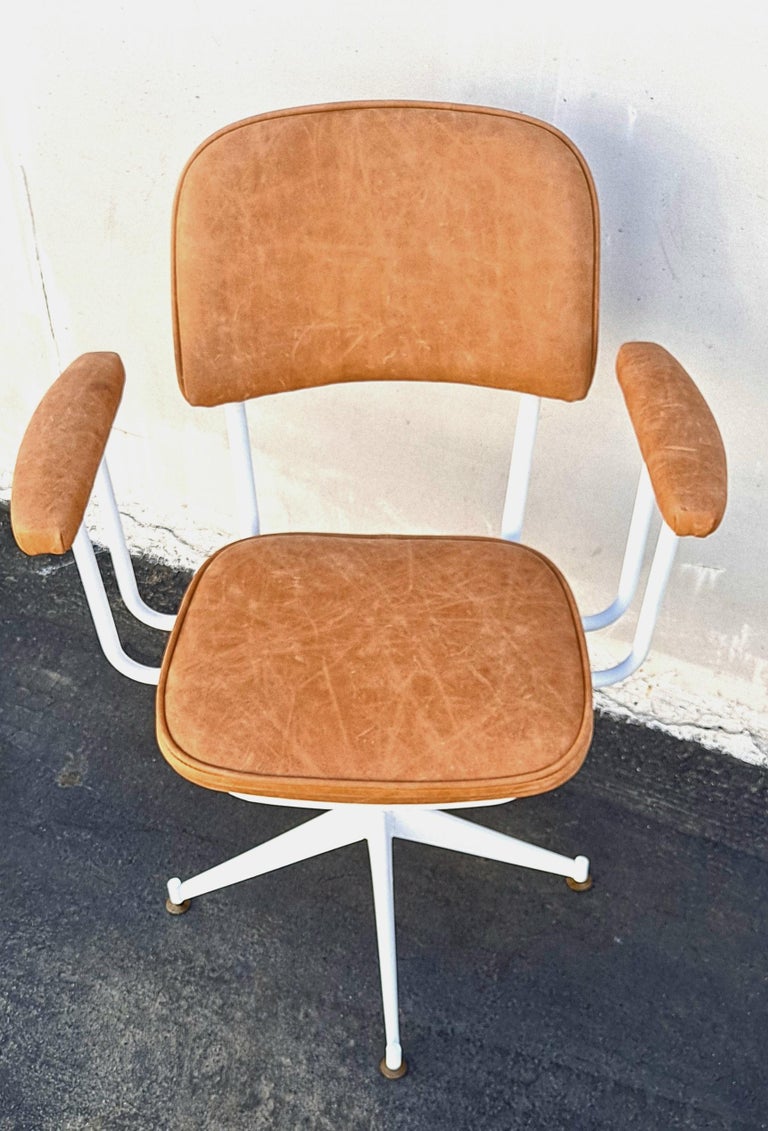 Italian Midcentury Office Chair For Sale at 1stDibs