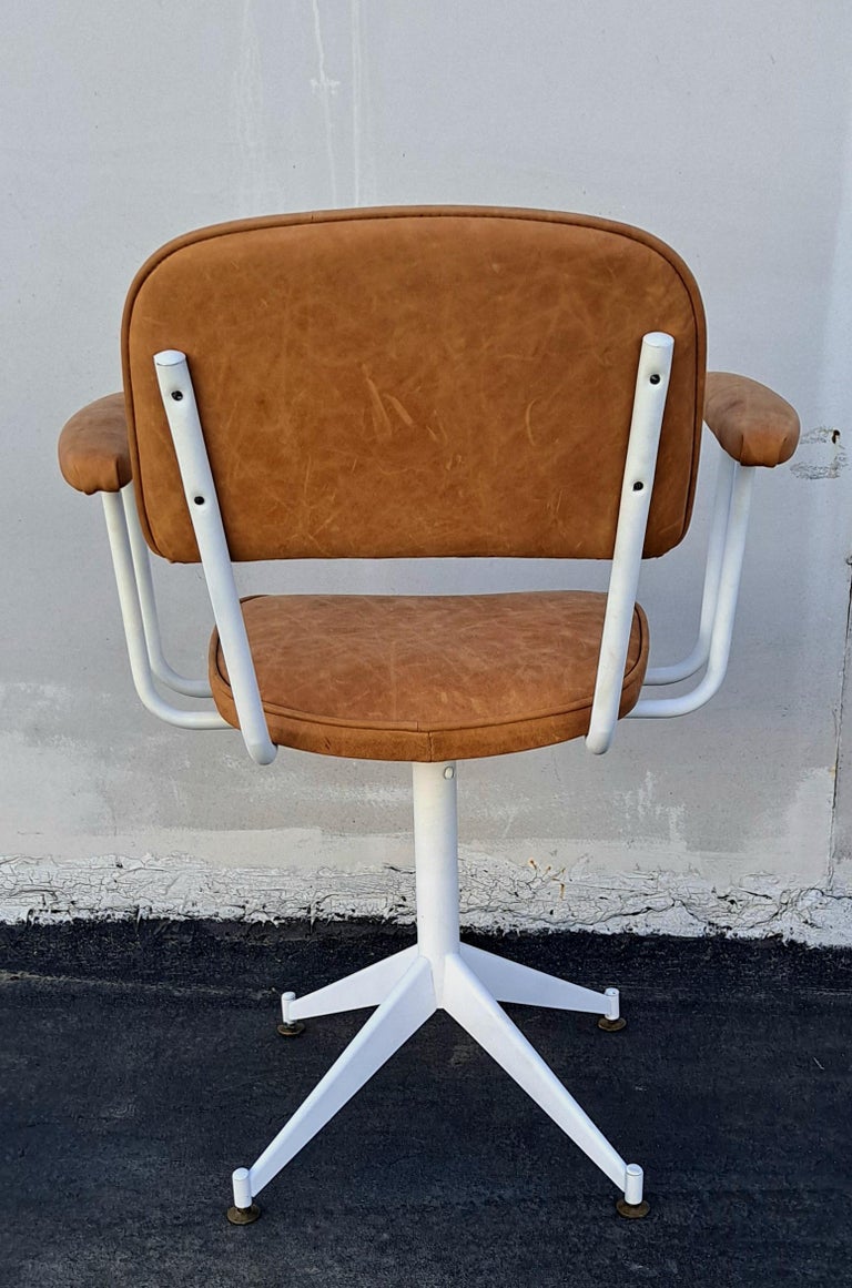 Italian Midcentury Office Chair For Sale at 1stDibs
