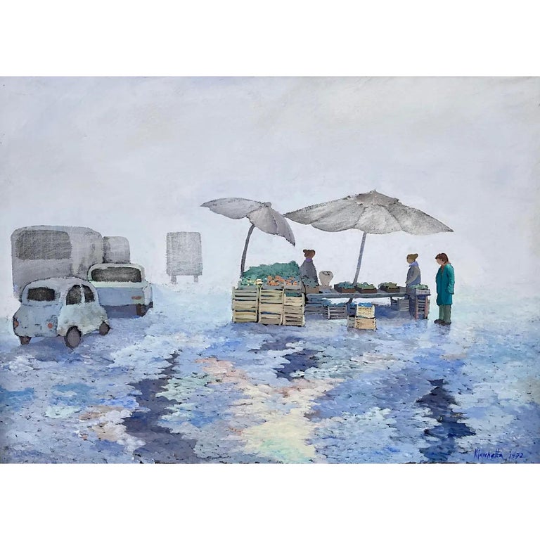 Italian Mid-Century Painting by Marchetta, 1970s For Sale at 1stDibs