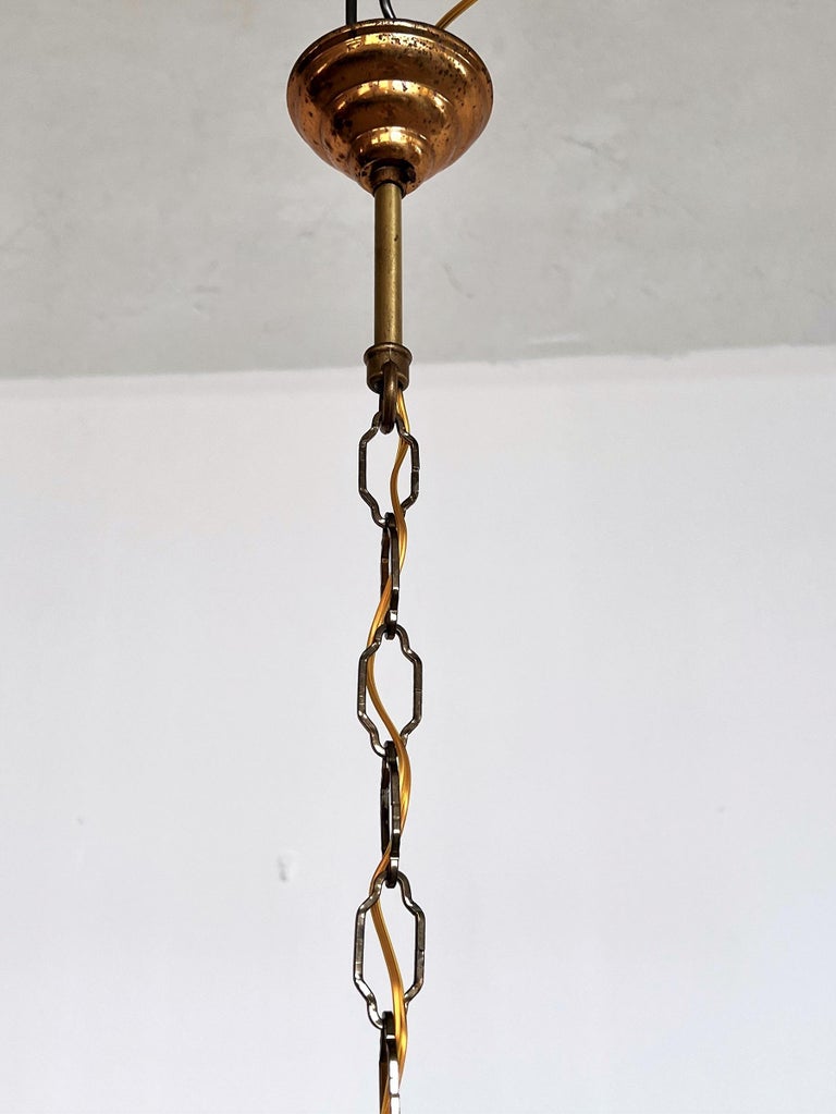 Italian Mid-Century Pair of Venetian Glass Reticello Lantern by Venini ...