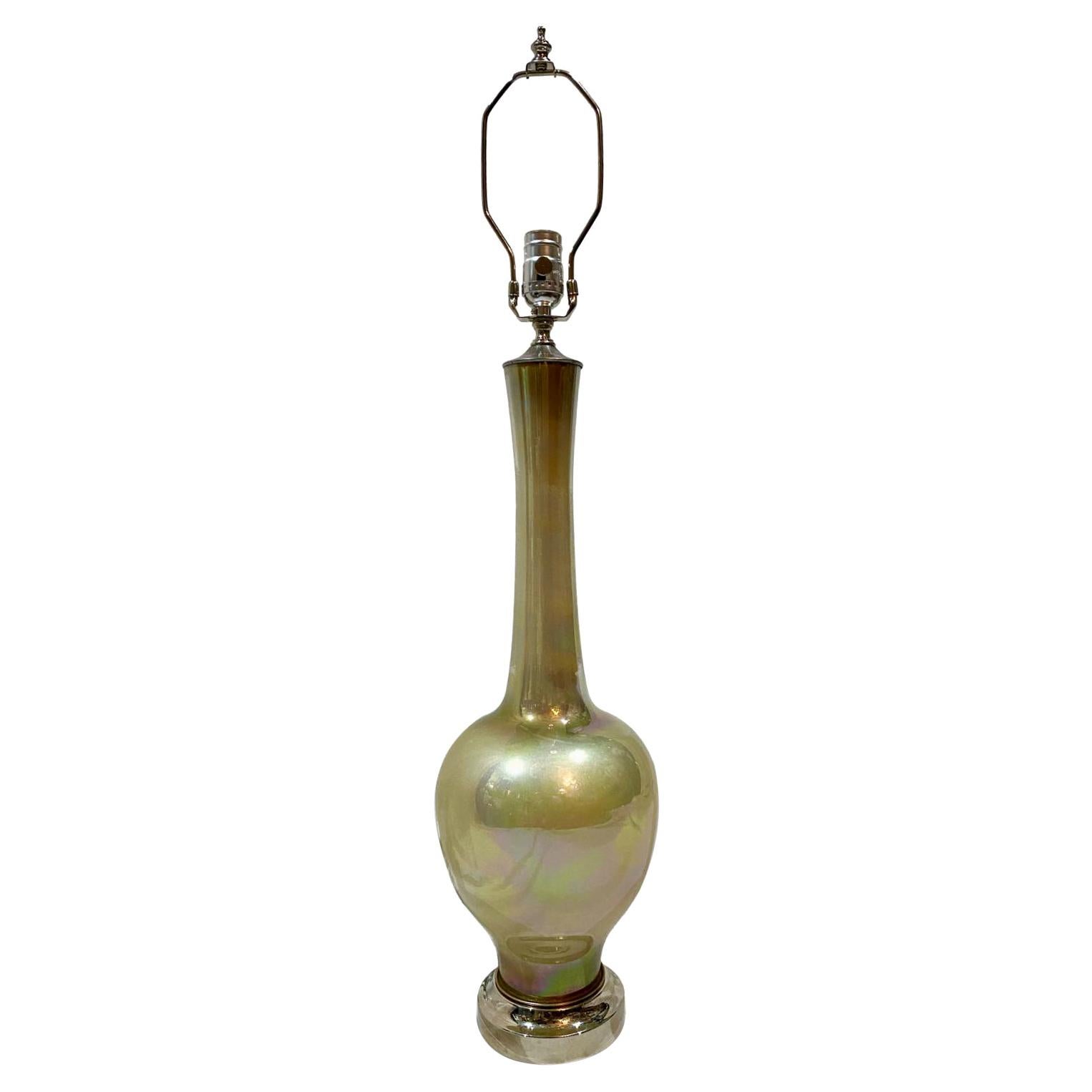 Pearlescent Acrylic Shell Lamp with Pearl at 1stDibs | pearlescent conch