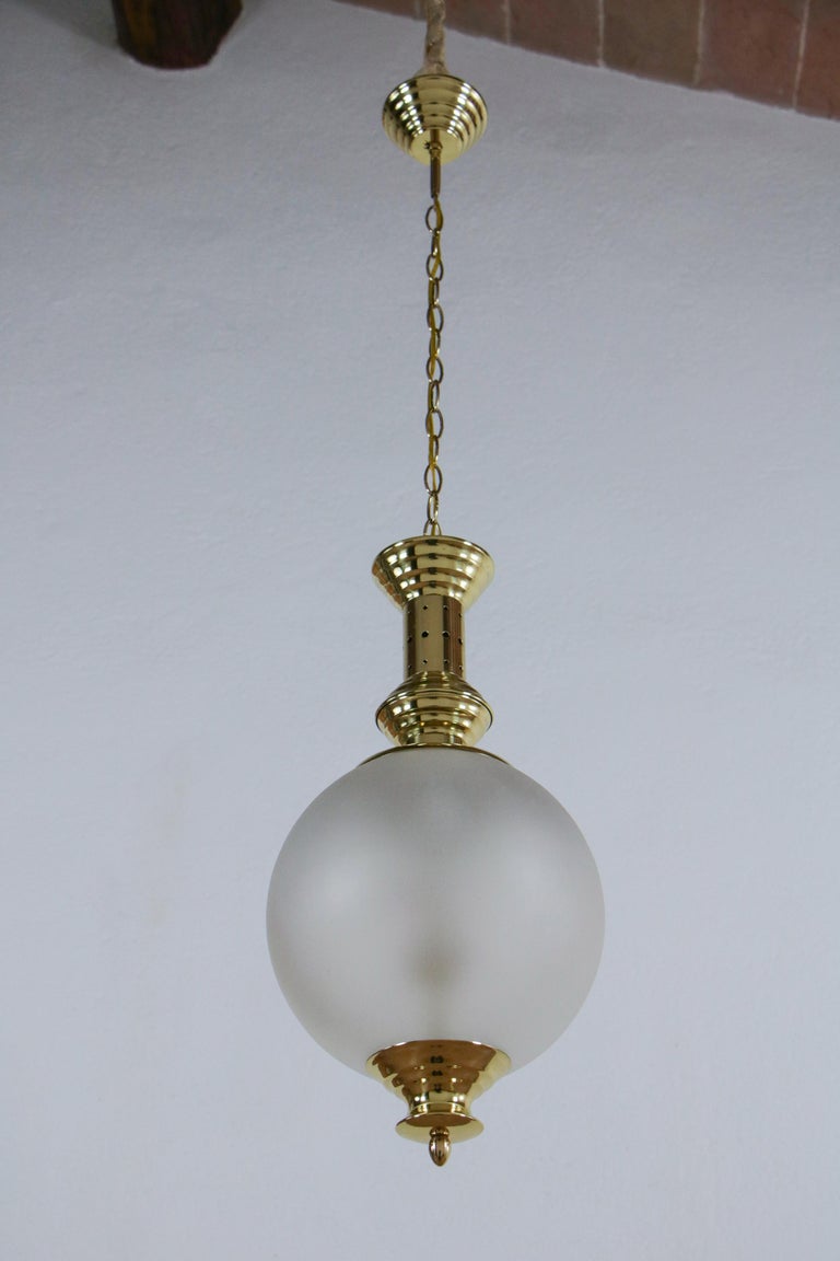 Italian Mid-Century Pendant Lamp, Azucena Style, 1960 For Sale at 1stDibs