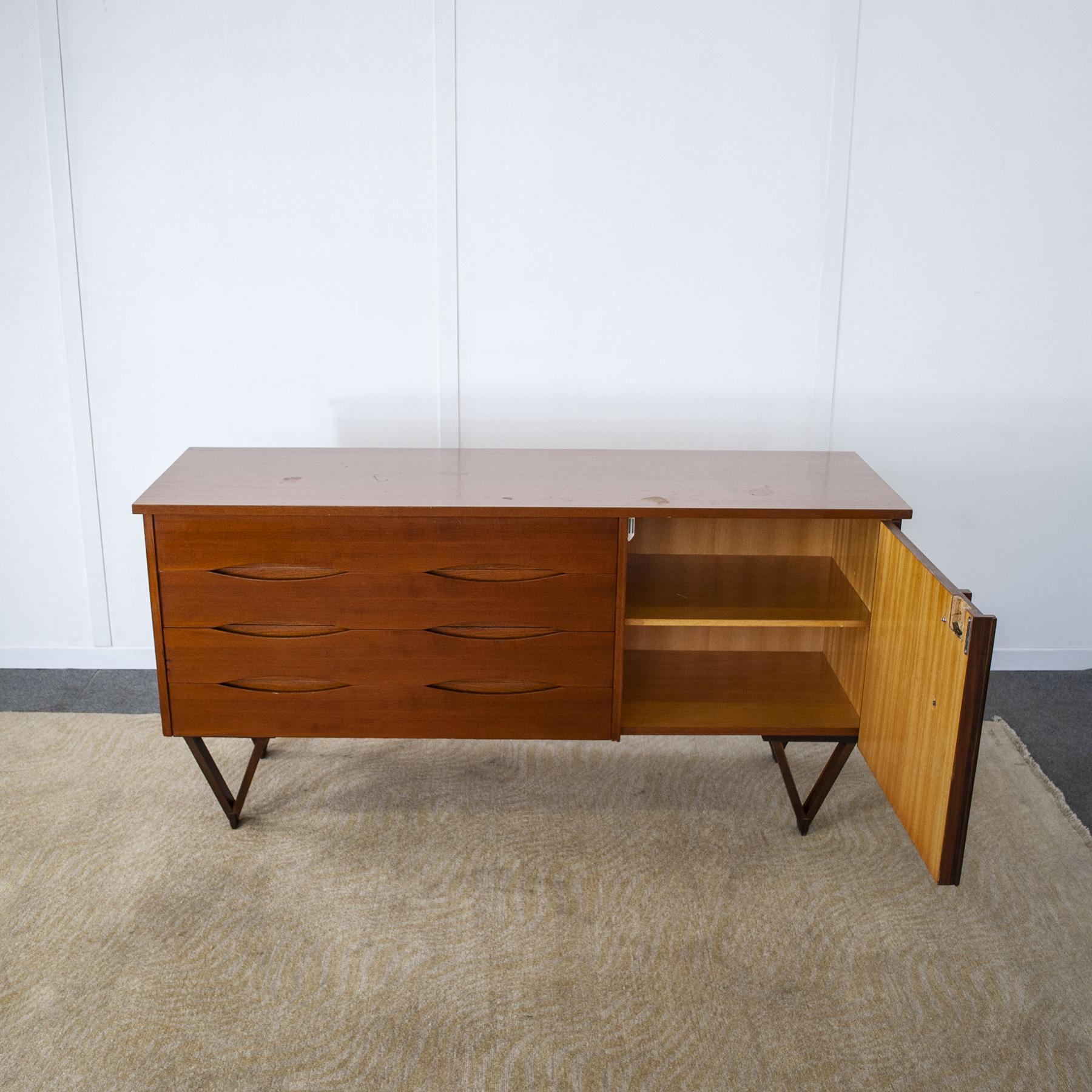 Italian mid century sideboard 60s For Sale at 1stDibs