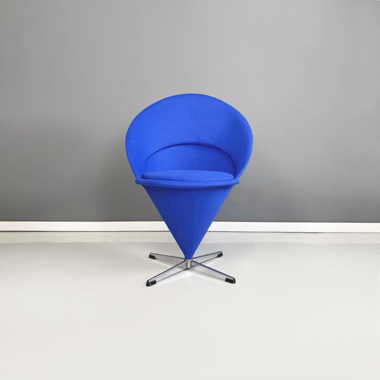 Italian Midcentury Swivel Armchair Cone Chair by Verner Panton for Vitra, 1958 For Sale at 1stDibs