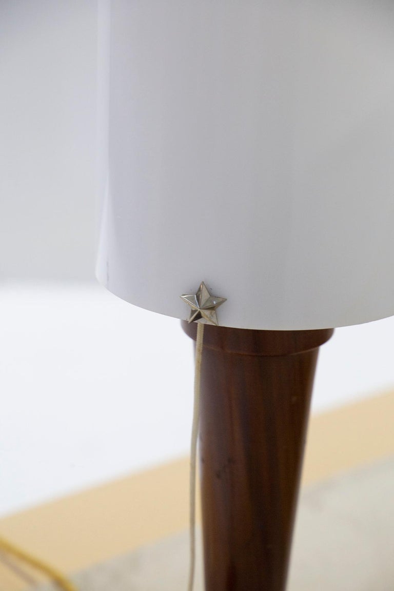 Italian Mid-Century Table Lamp in Wood For Sale at 1stDibs