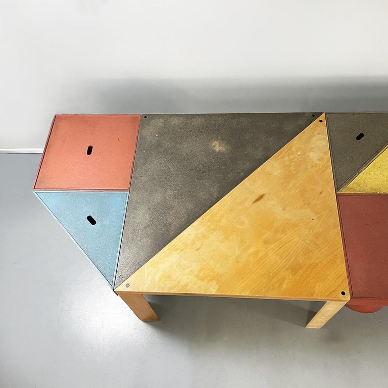 Italian Mid-Century Tangram Modular Table by Massimo Morozzi for ...
