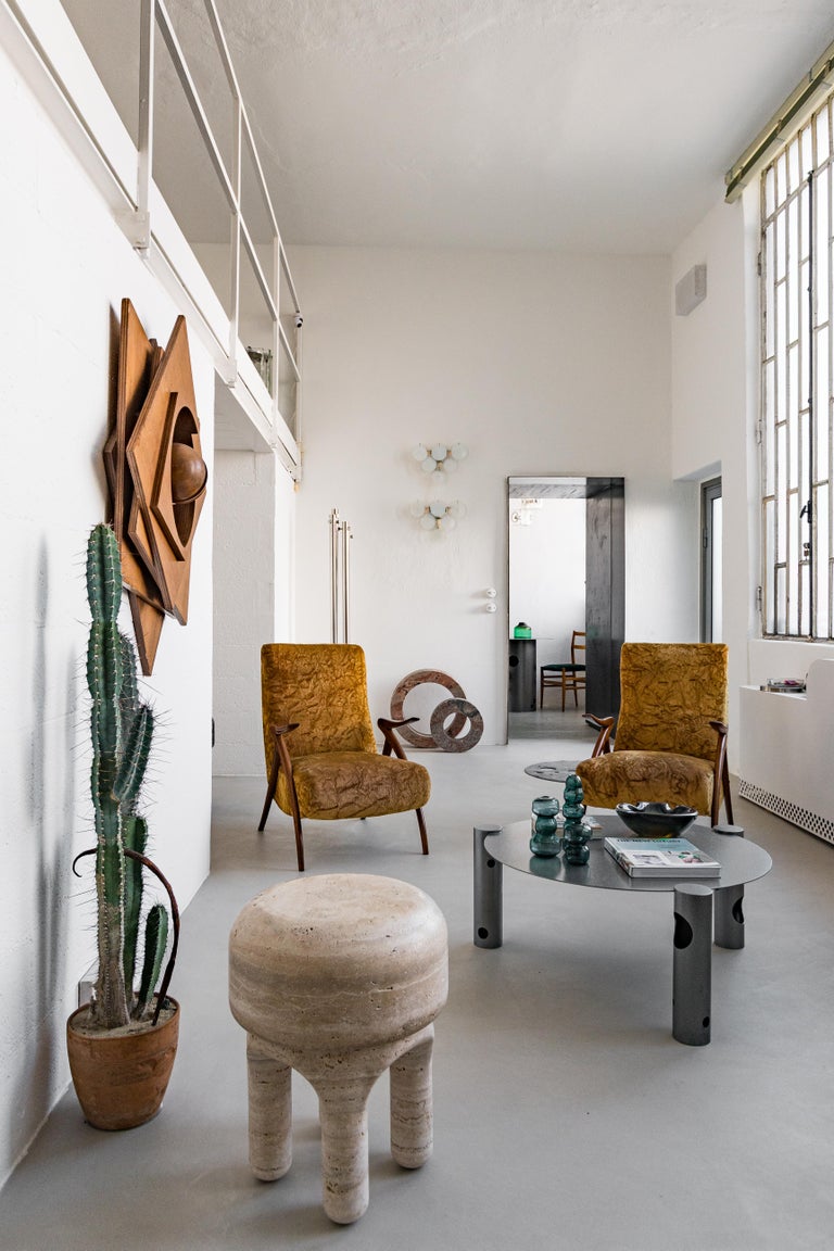 Italian Mid-Century Wall Mounted Wooden Sculpture by Artist Luigi ...