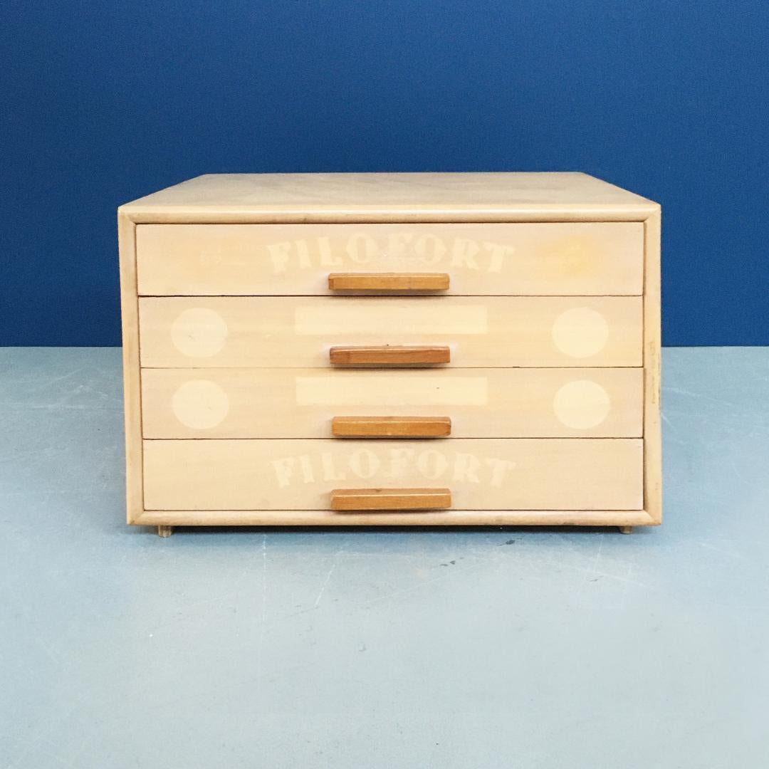 Italian Midcentury Light wood Chest of drawers for tailoring by ...