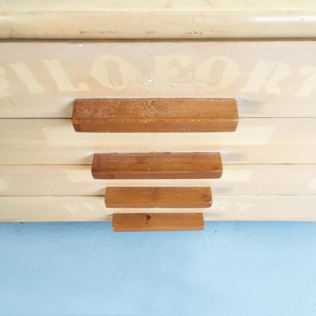 Italian Midcentury Light wood Chest of drawers for tailoring by ...
