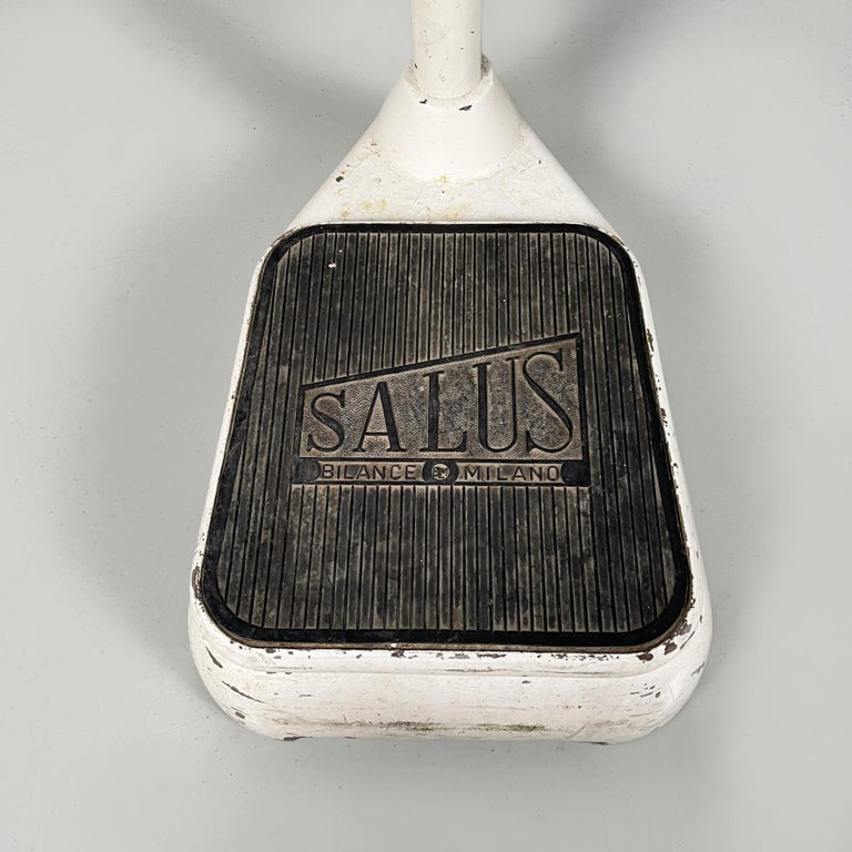Italian Mid-Century White Metal Vertical Medical Scale by Salus, 1960s ...