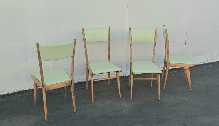 Italian Midcentury Ding Room Chairs For Sale at 1stDibs