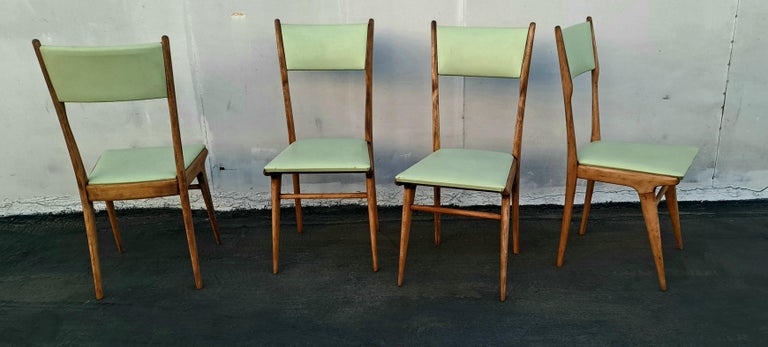 Italian Midcentury Ding Room Chairs For Sale at 1stDibs