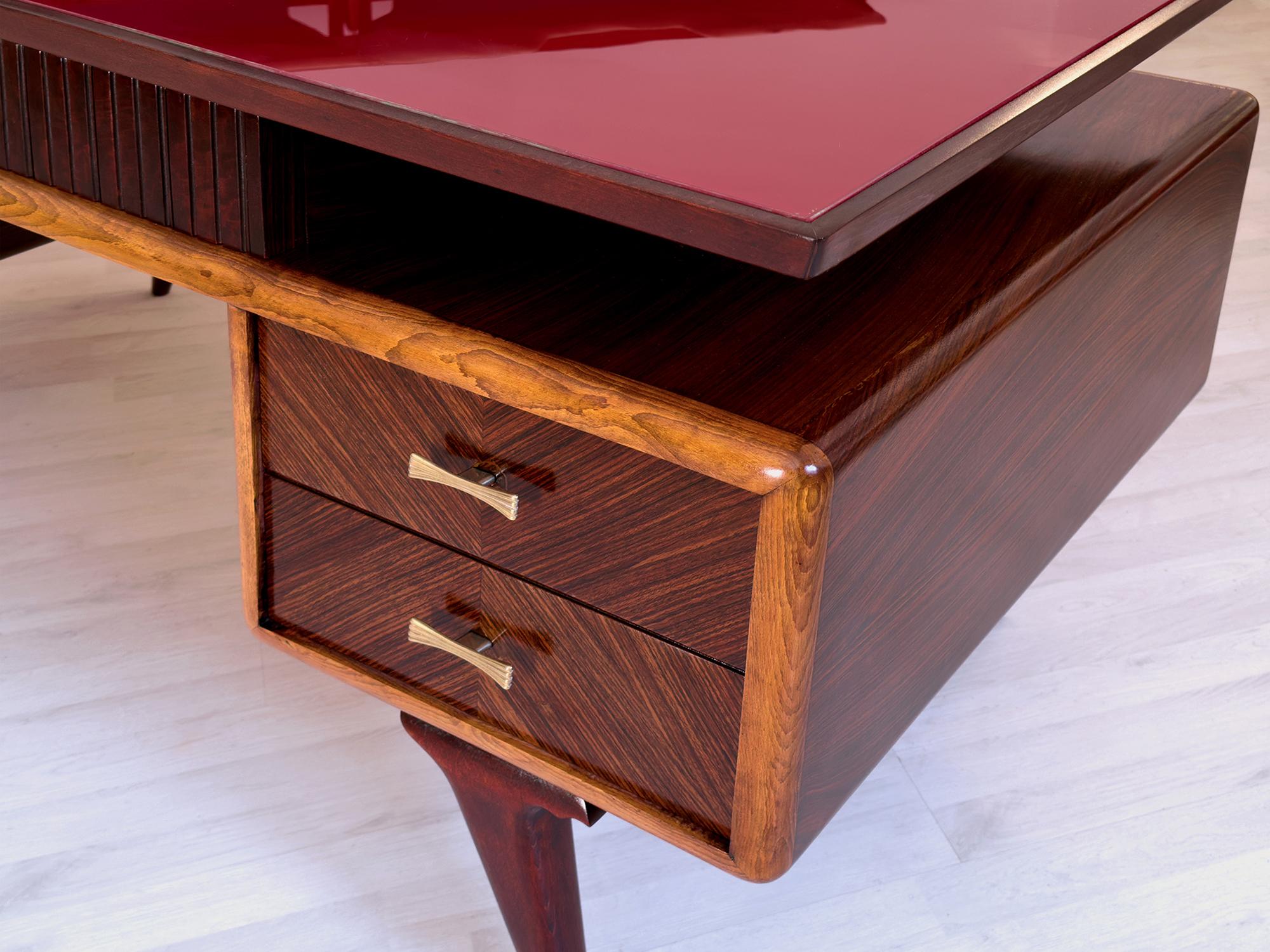 Italian Midcentury Executive Desk by Vittorio Dassi, 1950s For Sale at ...