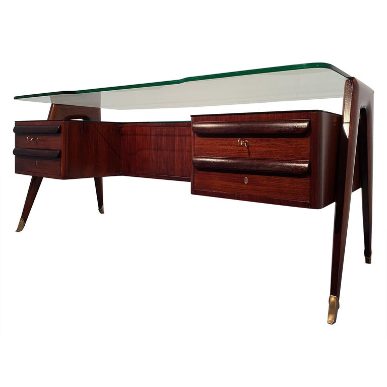 Italian Midcentury Executive Desk by Vittorio Dassi, 1950s For Sale at ...