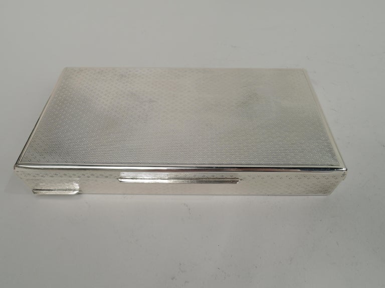 Italian Mid-Century Modern Silver Box For Sale at 1stDibs