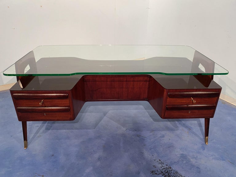 Italian Midcentury Executive Desk by Vittorio Dassi, 1950s For Sale at ...