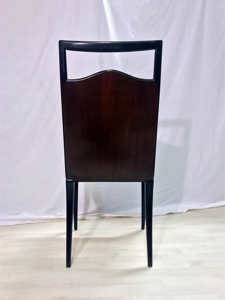 Italian Mid-Century Rust Coloured Dining Chairs by Dassi, 1950s, Set of ...