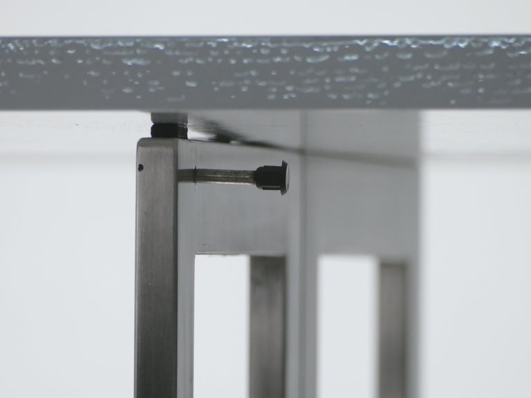 Italian Midcentury White Lacquer Extending Console Table, 1970s at 1stDibs