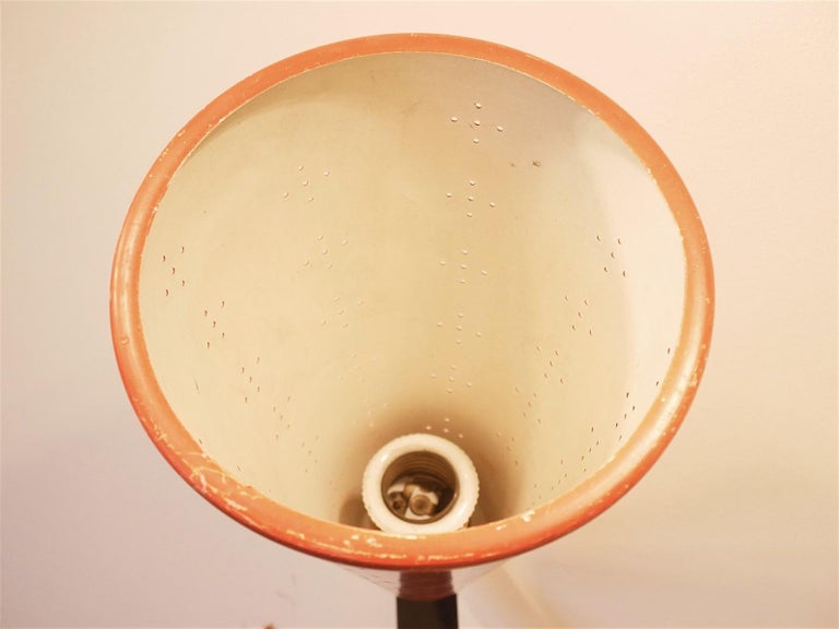 Italian Minimalist Perforated Metal Cone Sconce, 1950s For Sale at 1stDibs