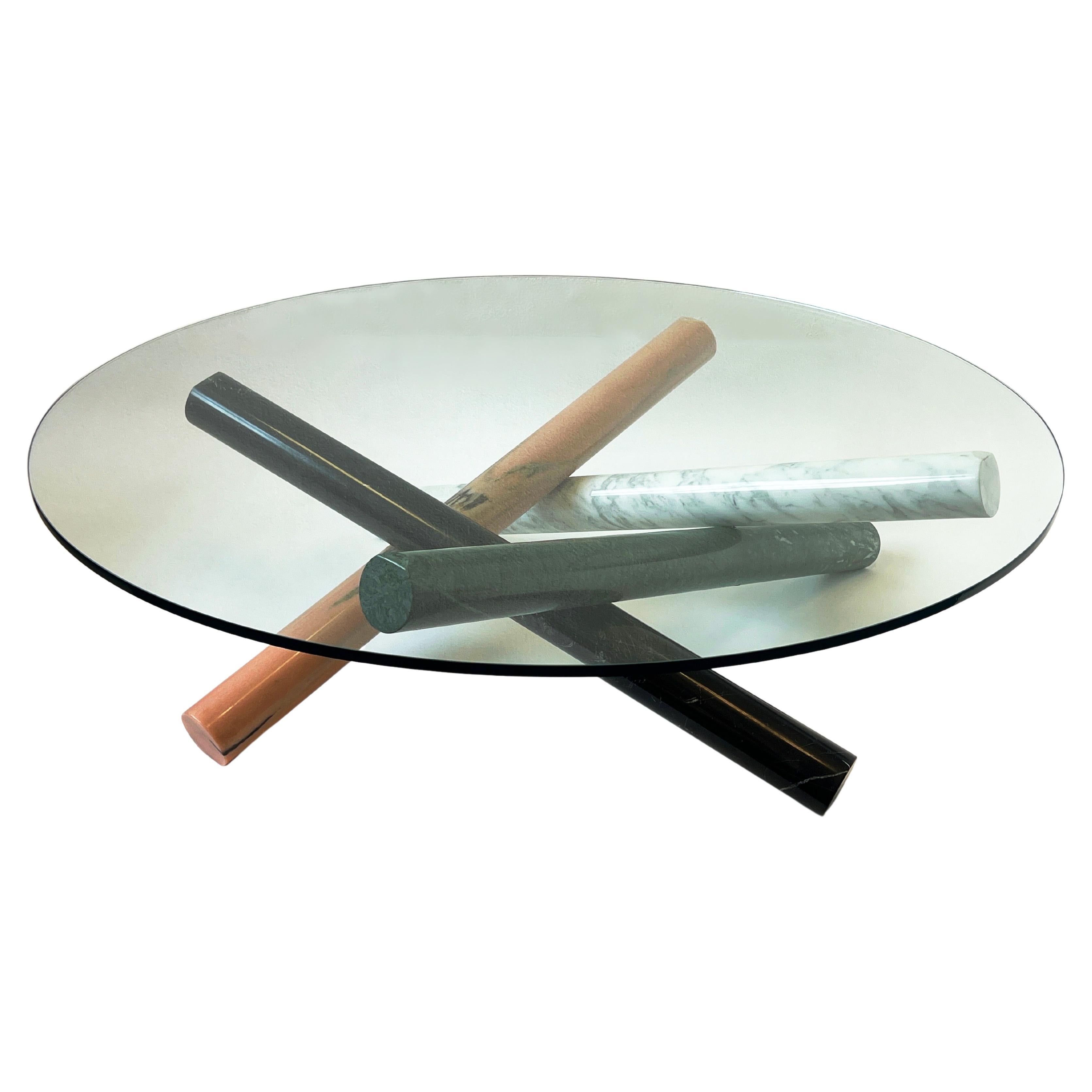 Massimo and Lella Vignelli 'Metaphora' Coffee Table in Carrara Marble ...