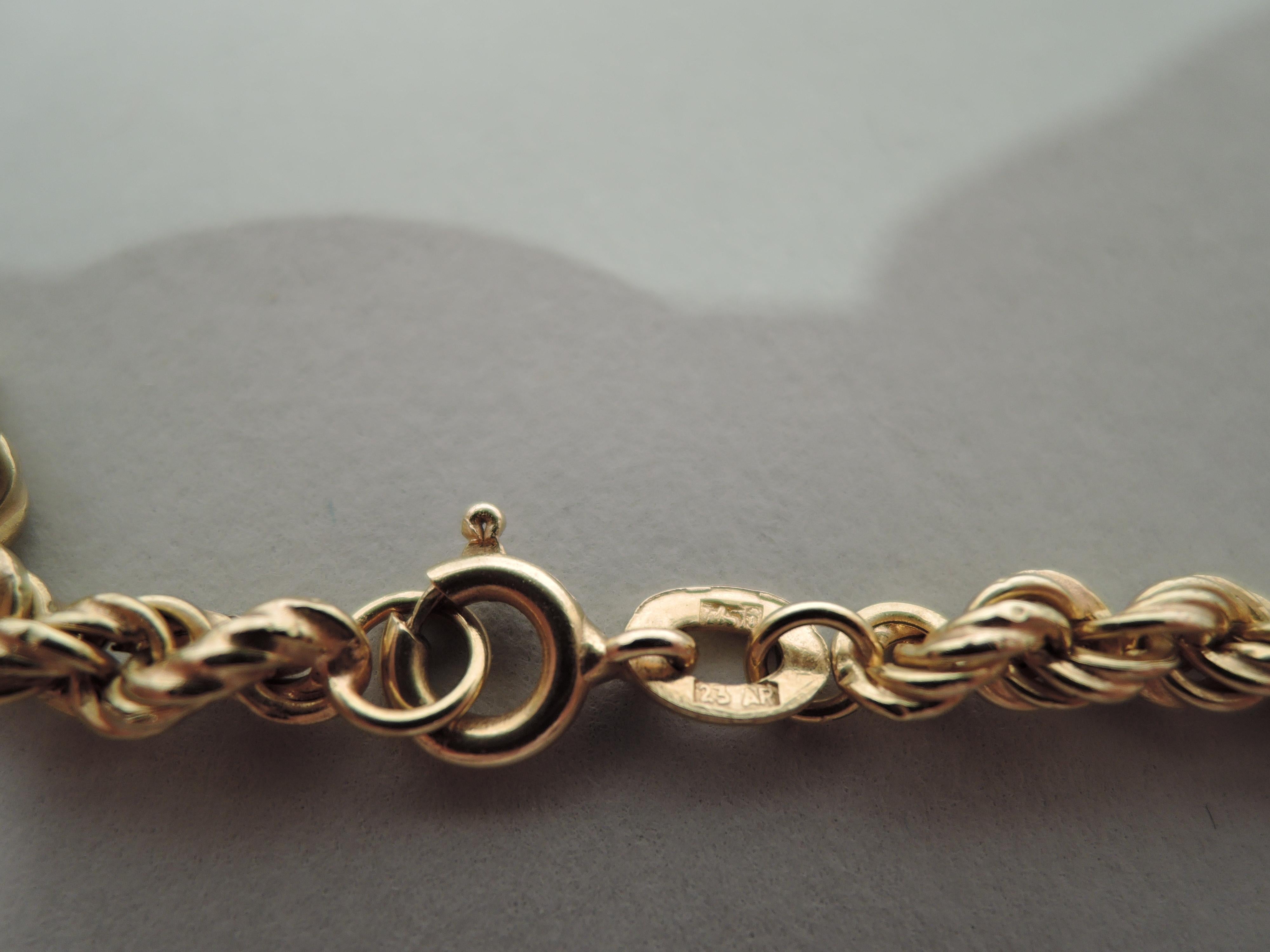 Italian Modern 18k Yellow Gold Rope Chain For Sale at 1stDibs | italian ...