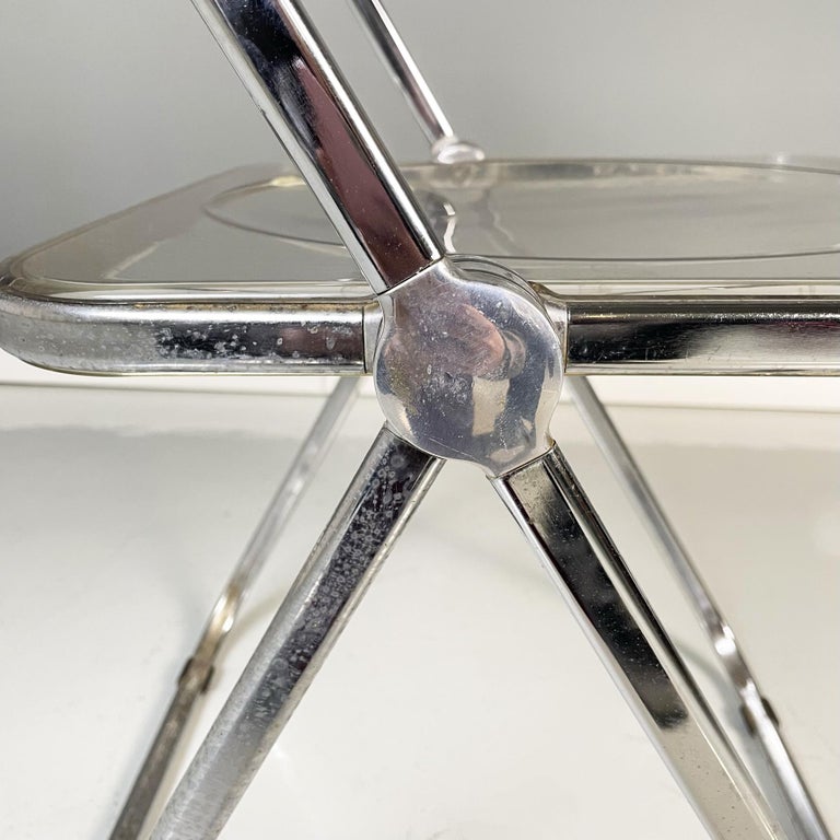 Italian modern ABS Folding chairs Plia by Piretti for Anonima Castelli ...