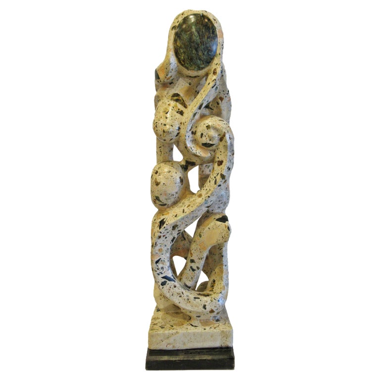 Italian Modern Abstract Stone Sculpture For Sale at 1stDibs
