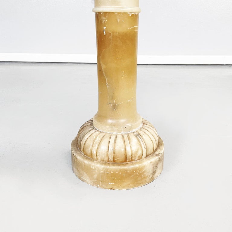 Italian Modern Alabaster Column Finely Worked, 1980-2000s at 1stDibs