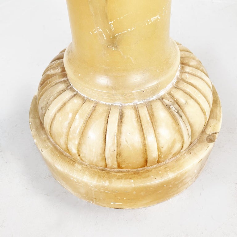 Italian Modern Alabaster Column Finely Worked, 1980-2000s at 1stDibs