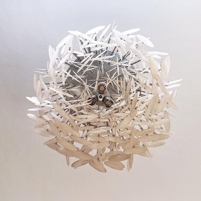 Italian Modern Aluminum Glass Fun Chandelier by Verner Panton for Luber ...