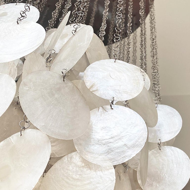 Italian Modern Aluminum Glass Fun Chandelier by Verner Panton for Luber ...