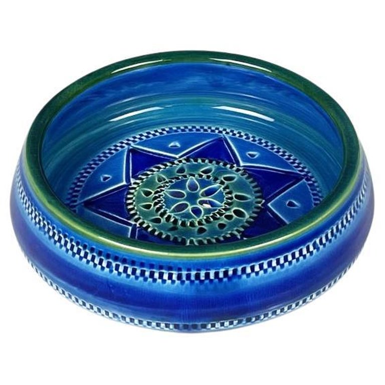 Italian modern Ashtray pocket emptier in ceramic by Aldo Londi Bitossi ...