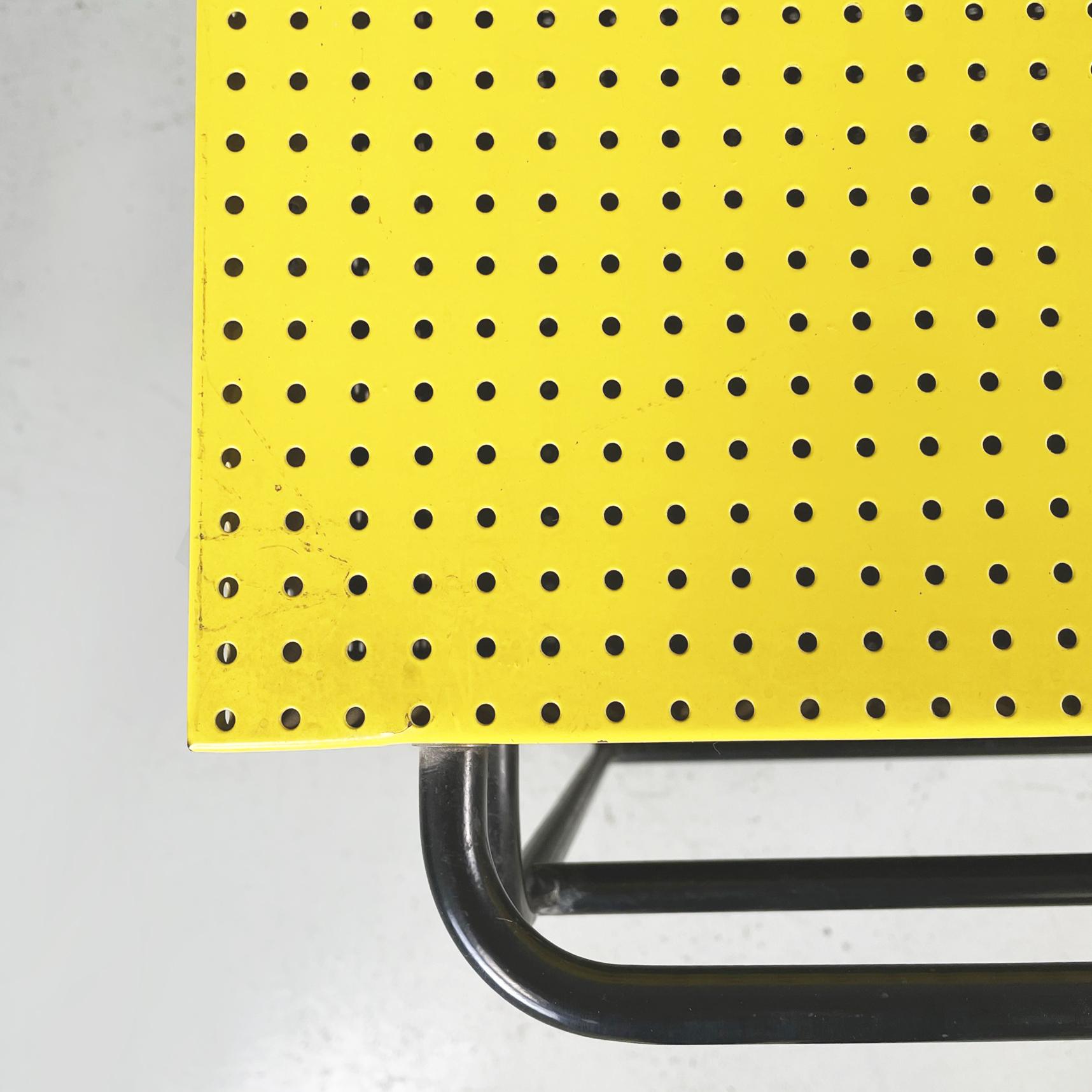 Italian Modern Basket Container in Yellow and Black Metal by Robots ...