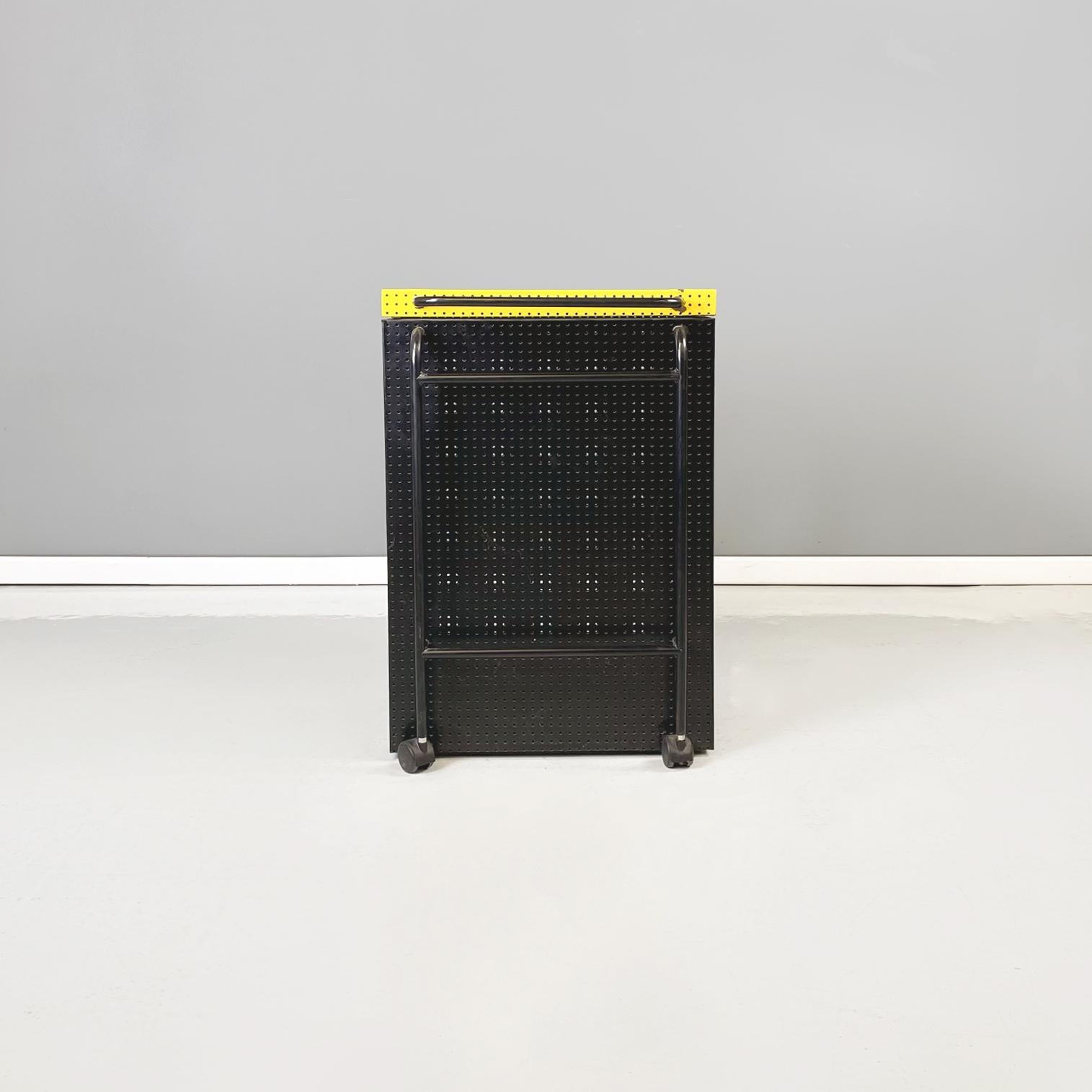 Italian Modern Basket Container in Yellow and Black Metal by Robots ...