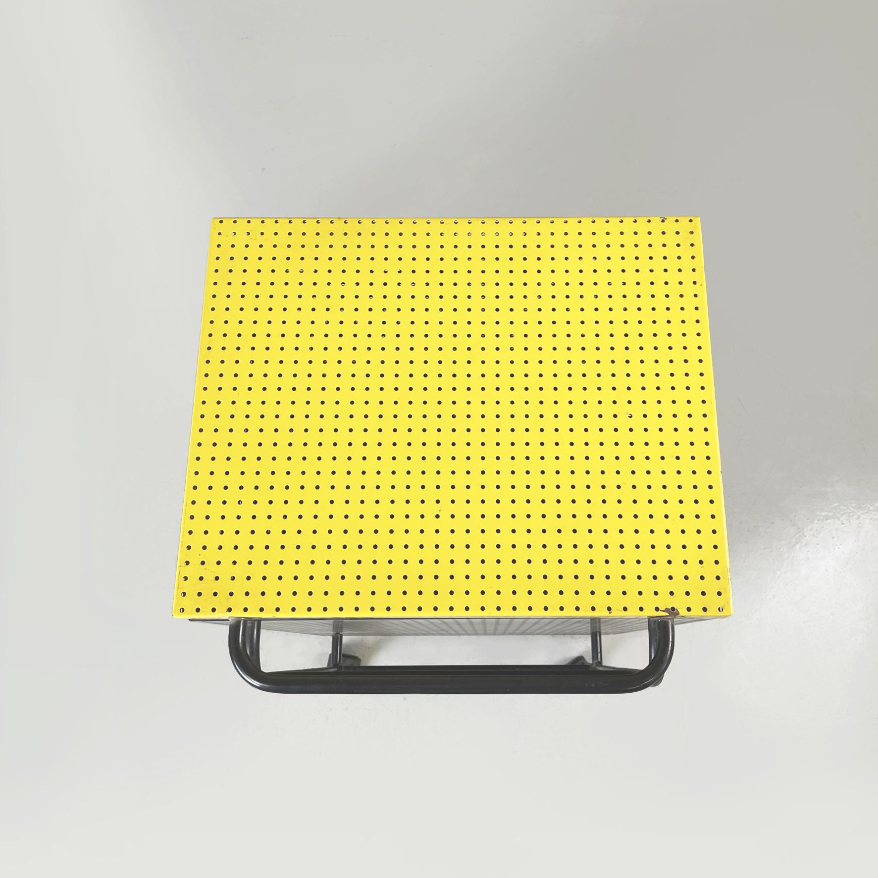 Italian Modern Basket Container in Yellow and Black Metal by Robots ...