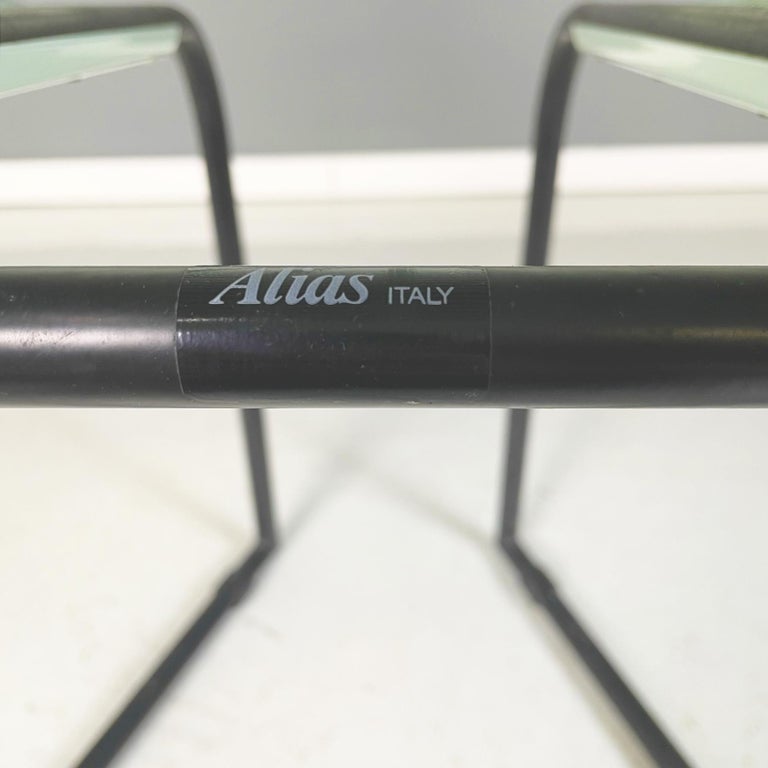 Italian Modern Black Light Blue Metal Chair La Tonda by Mario Botta ...